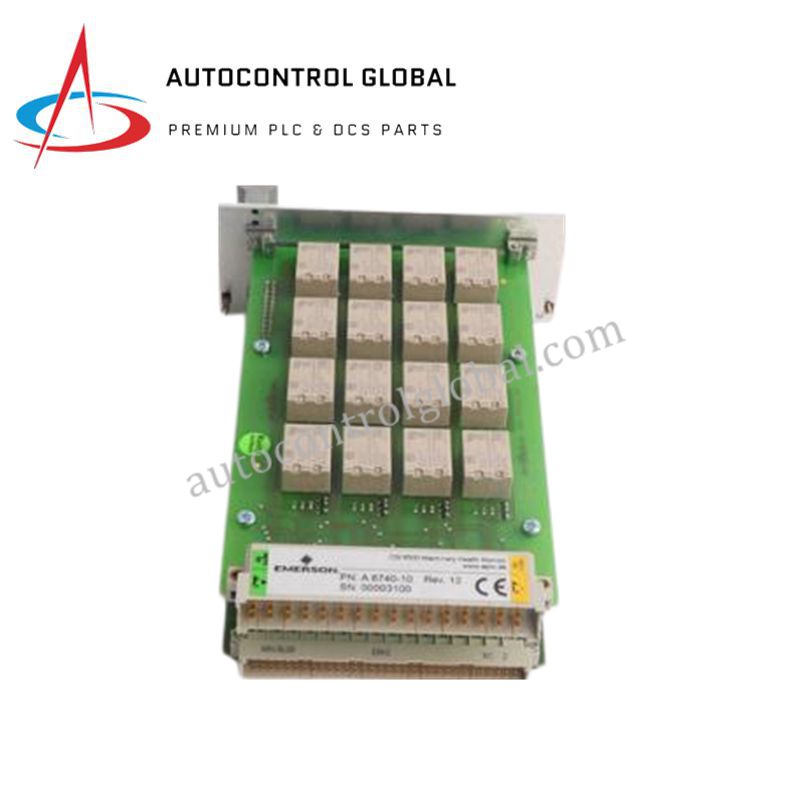 Emerson EPRO A6740-10 | Industrial Relay Module for 6300 SIS – AutoControl Global
